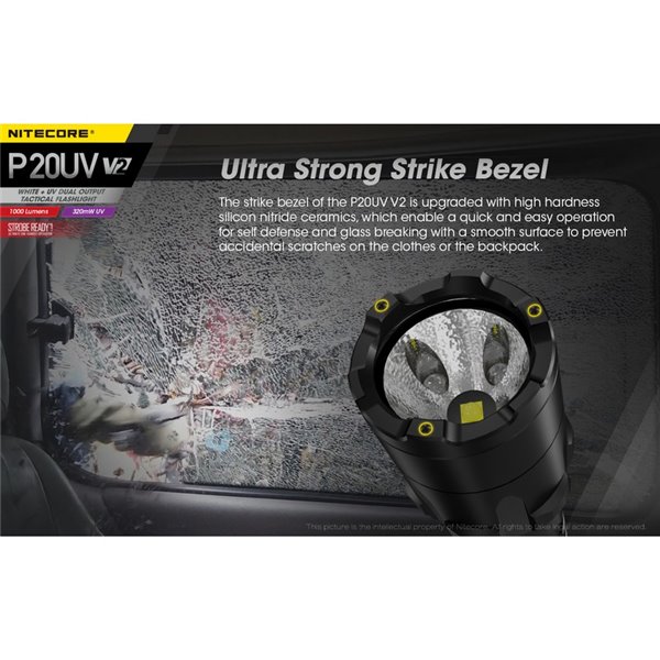 Linterna P20UV V2 1000lm UV 164m IP68 | LeonLeds