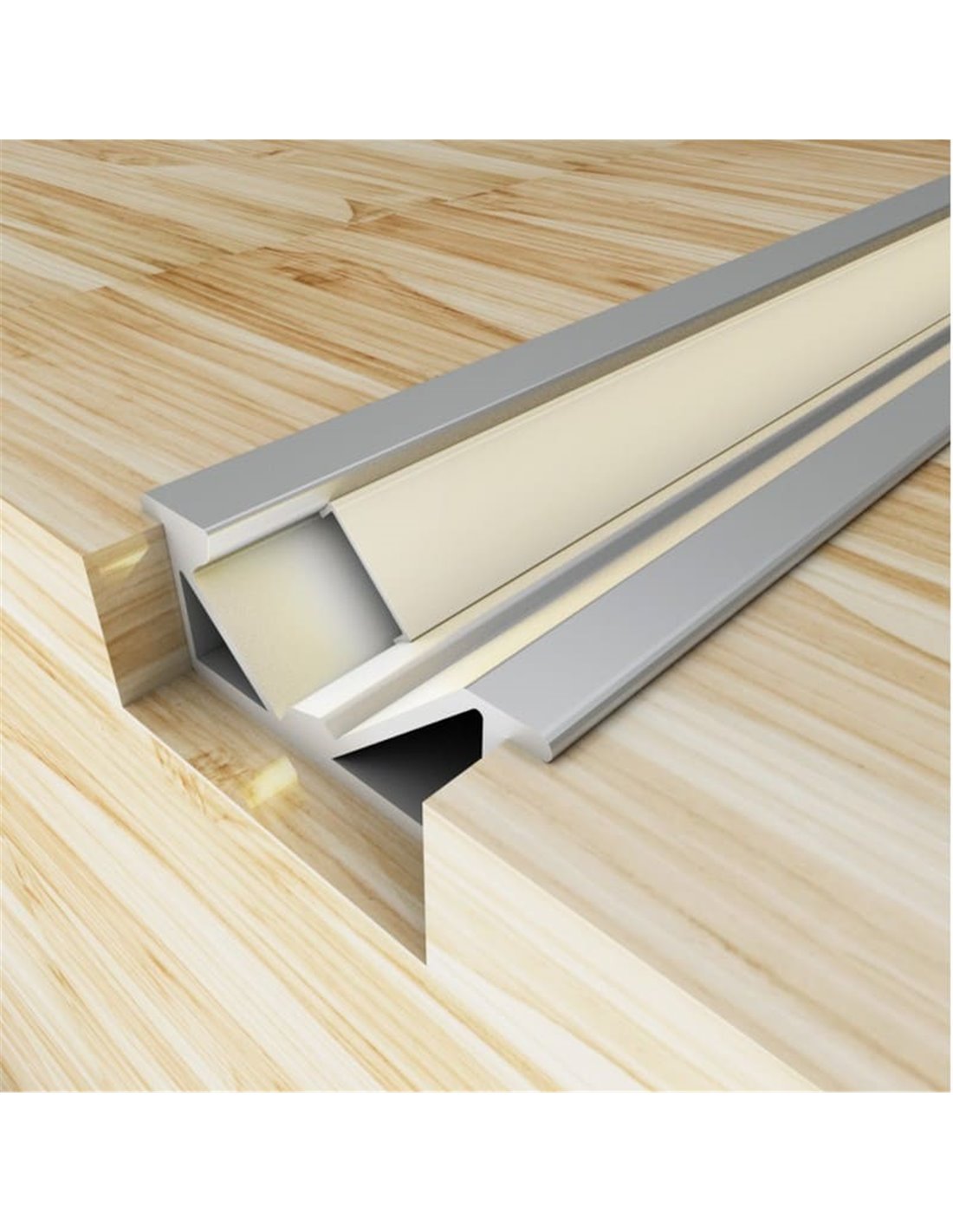 Perfil aluminio MYGH 2m | LeonLeds