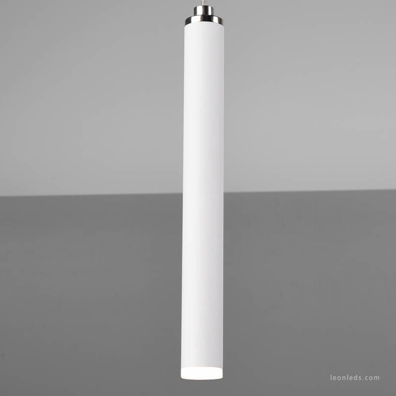 Lámpara de techo LED rectangular Tubular Blanca | LeonLeds.com