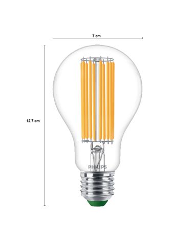 Lâmpada LED 75W A70 ultra eficiente 5,2W Philips | leonleds.com