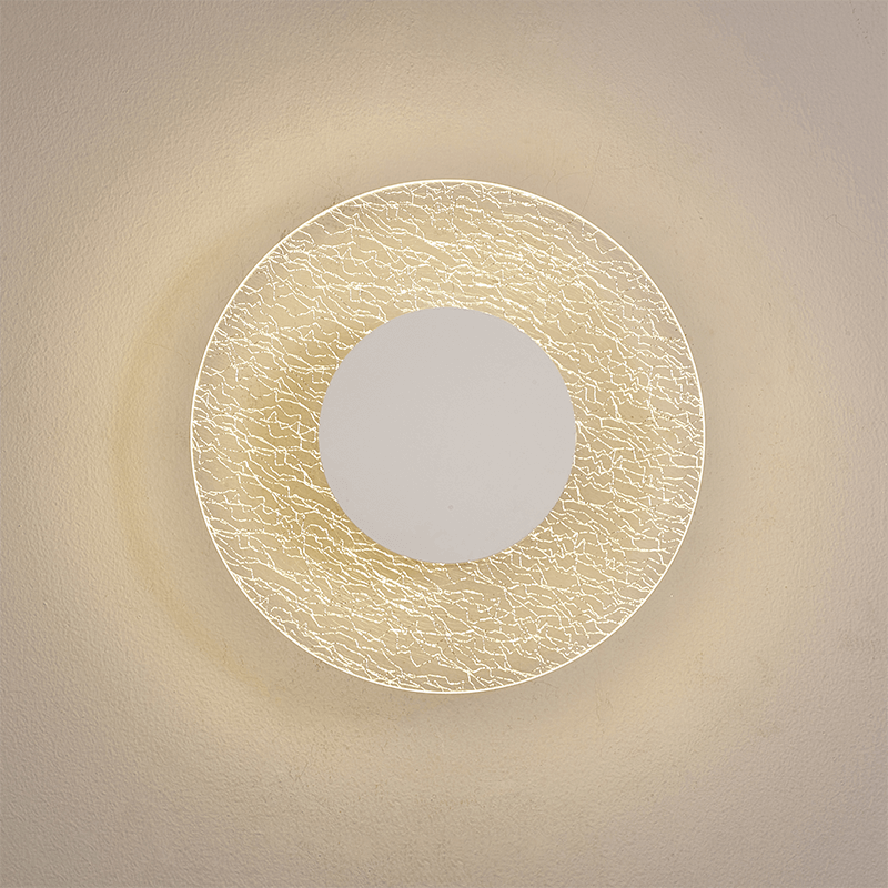 Applique murale ronde à DEL blanche Jewel avec lumière ambiante de ...
