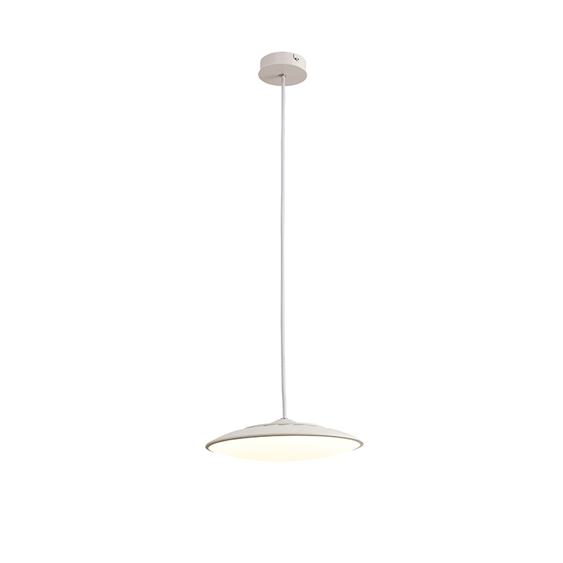 Lampe à Suspension LED Ronde Slim 16W ou 50W Blanche Mantra | leonleds