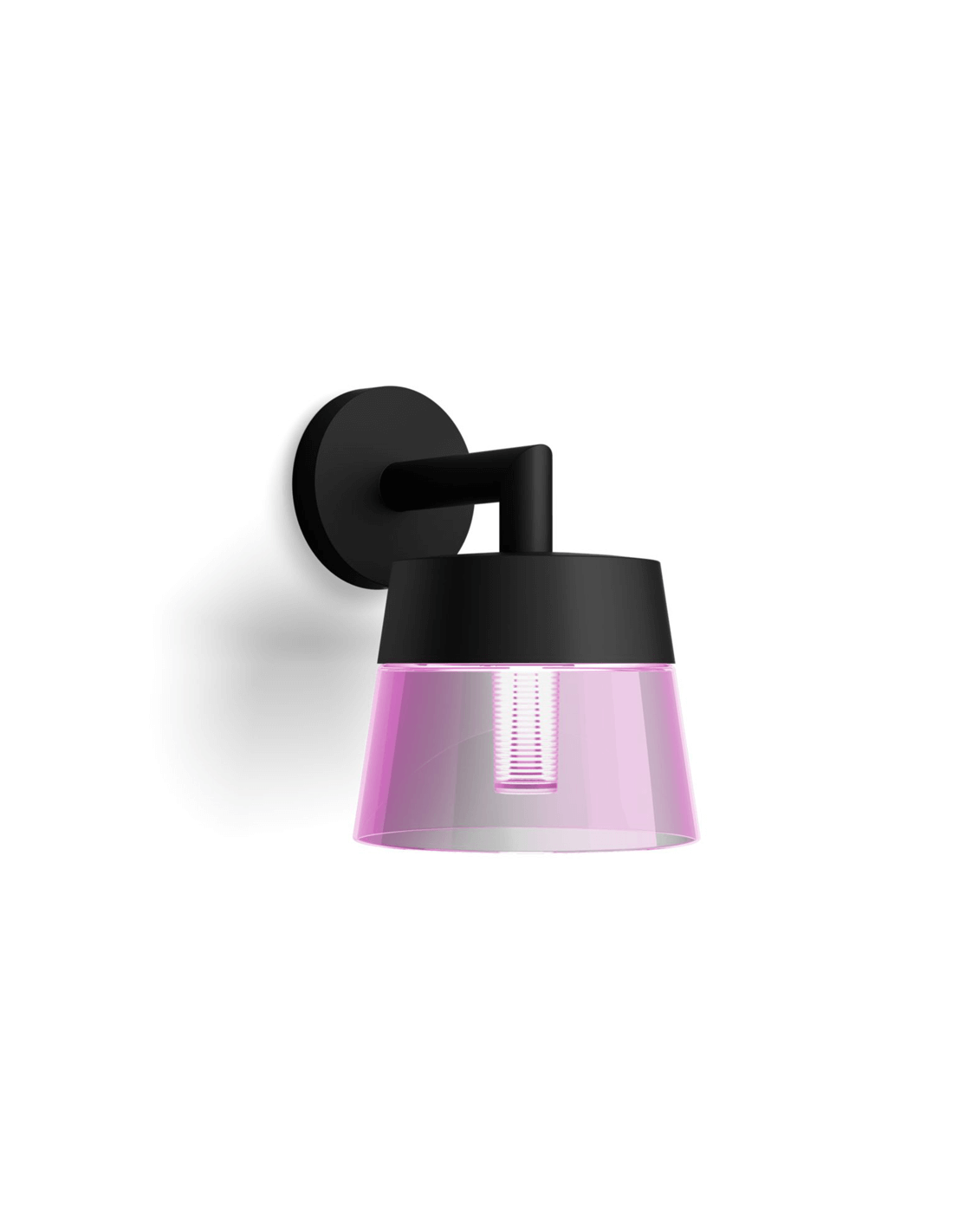 Aplique pared LED exterior Resonate Downward negro| LeonLeds