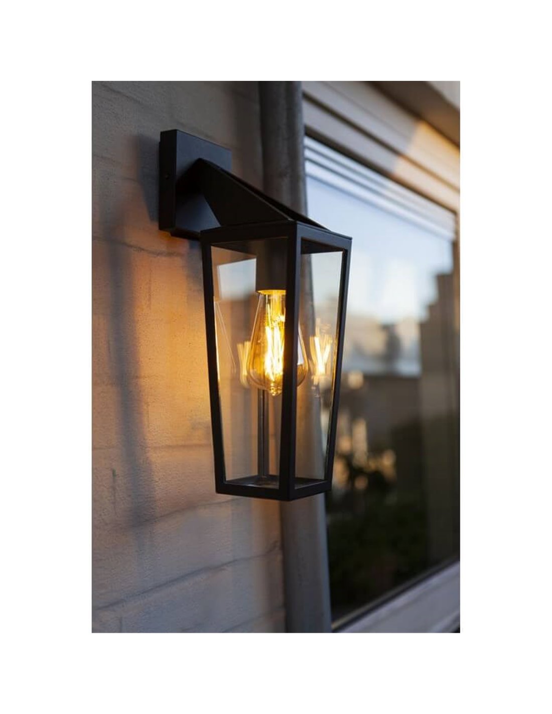 Aplique de exterior PINE | Estilo rústico, lâmpadas de filamento E27 | Leon Leds.