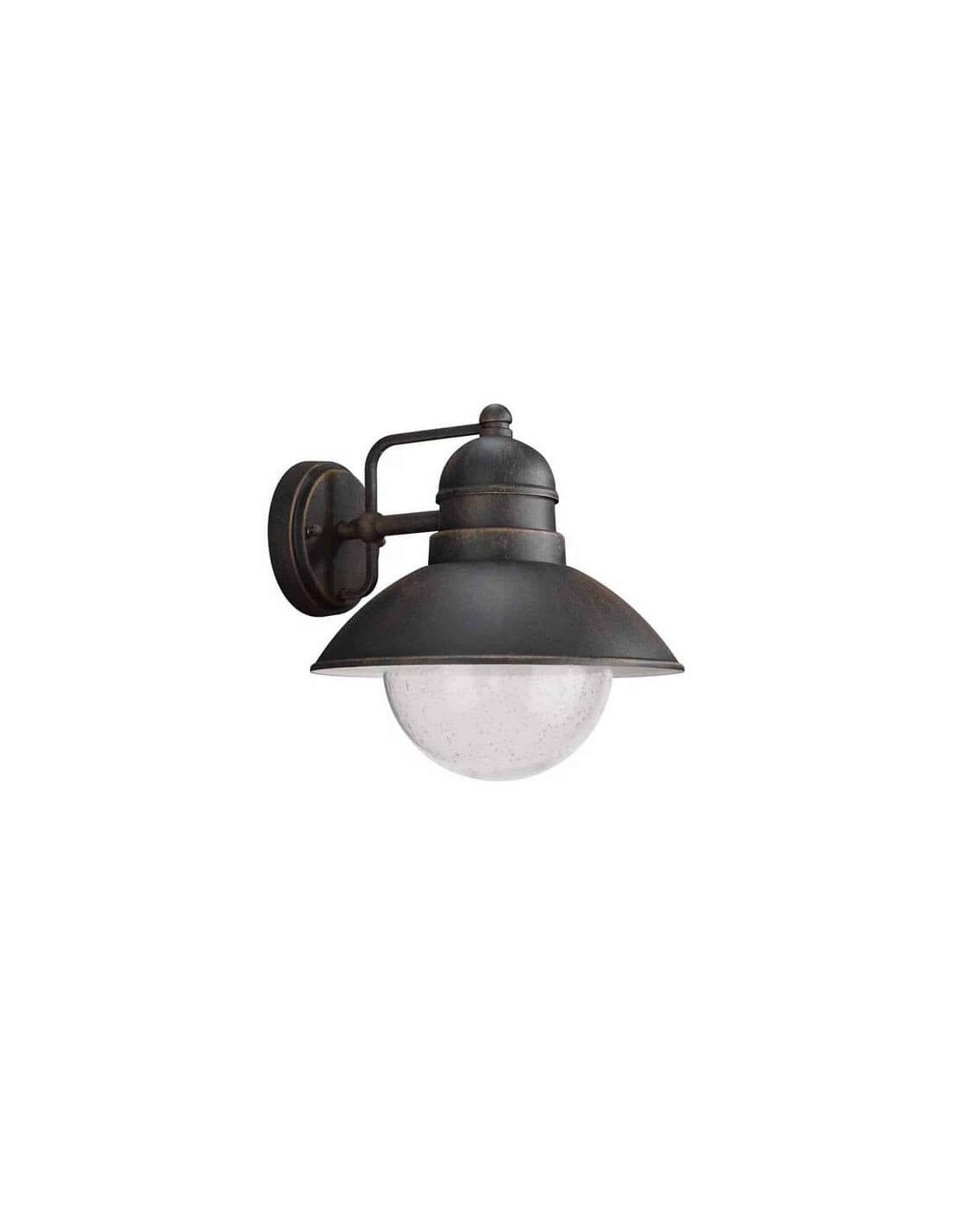 Aplique exterior vintage DAMASCUS color bronce 1x60W IP44 | LeonLeds