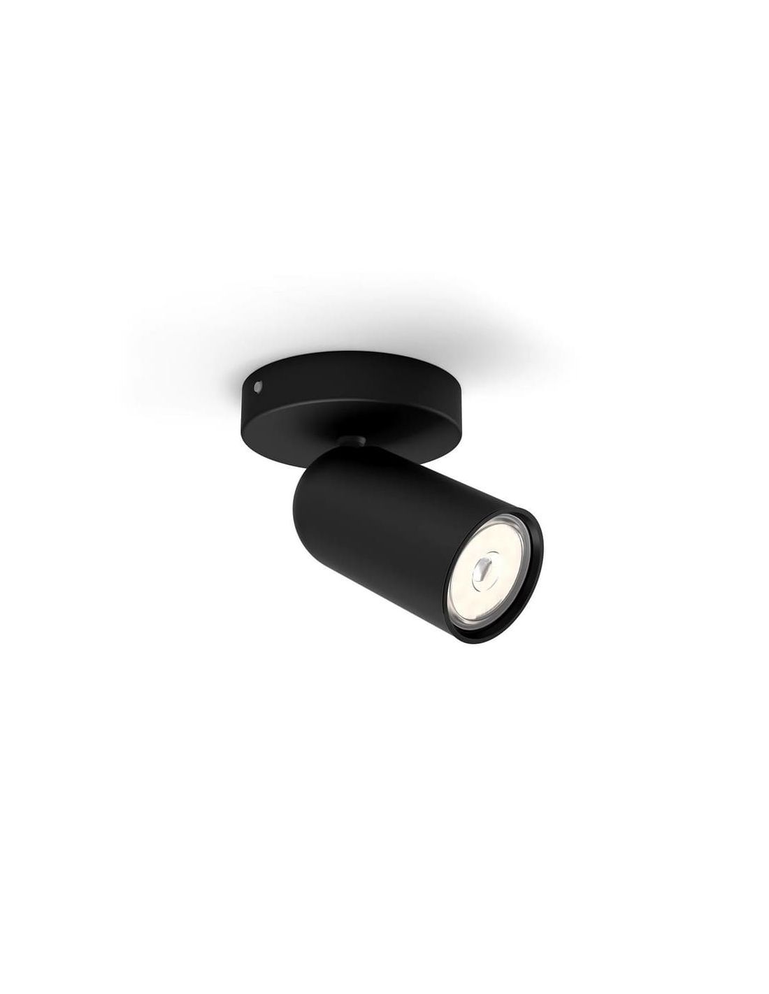 Foco Orientable PONGEE Negro para Techo/Pared interior | LeonLeds