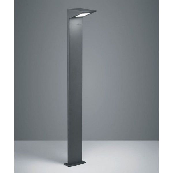 Poste LED Moderno para Exterior ↕100cm NELSON 8W 3000K IP54 | LeonLeds