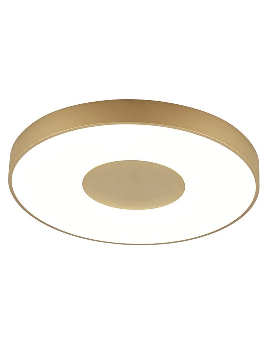 Plafón LED COIN redondo Oro, regulable 2700K-5000K, con control remoto ...