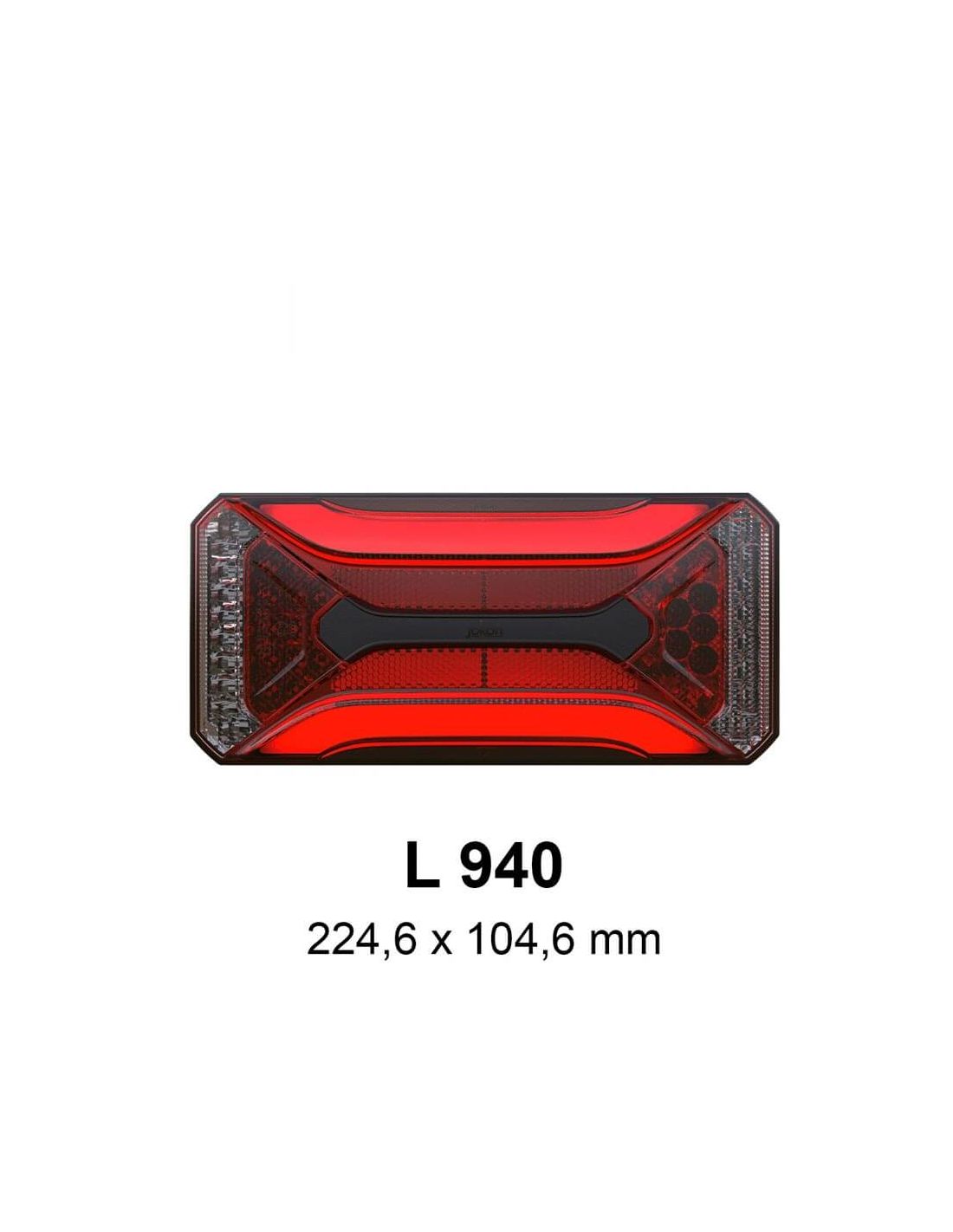 Lanterna traseira multifuncional L 940 | Luzes LED de alta eficiência | Montagem em superfície ...